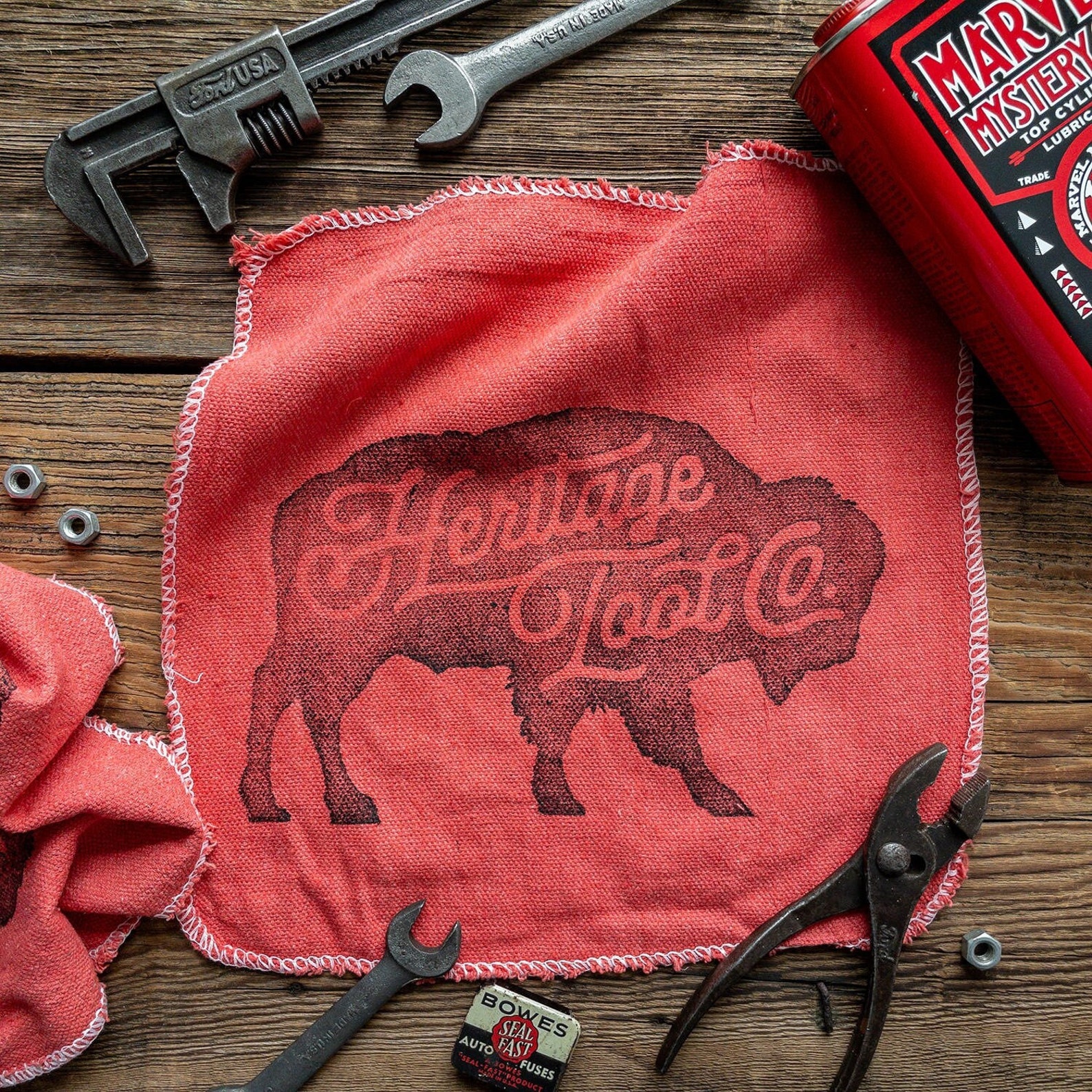 Heritage Tool Co. Buffalo Shop Rags - Etsy