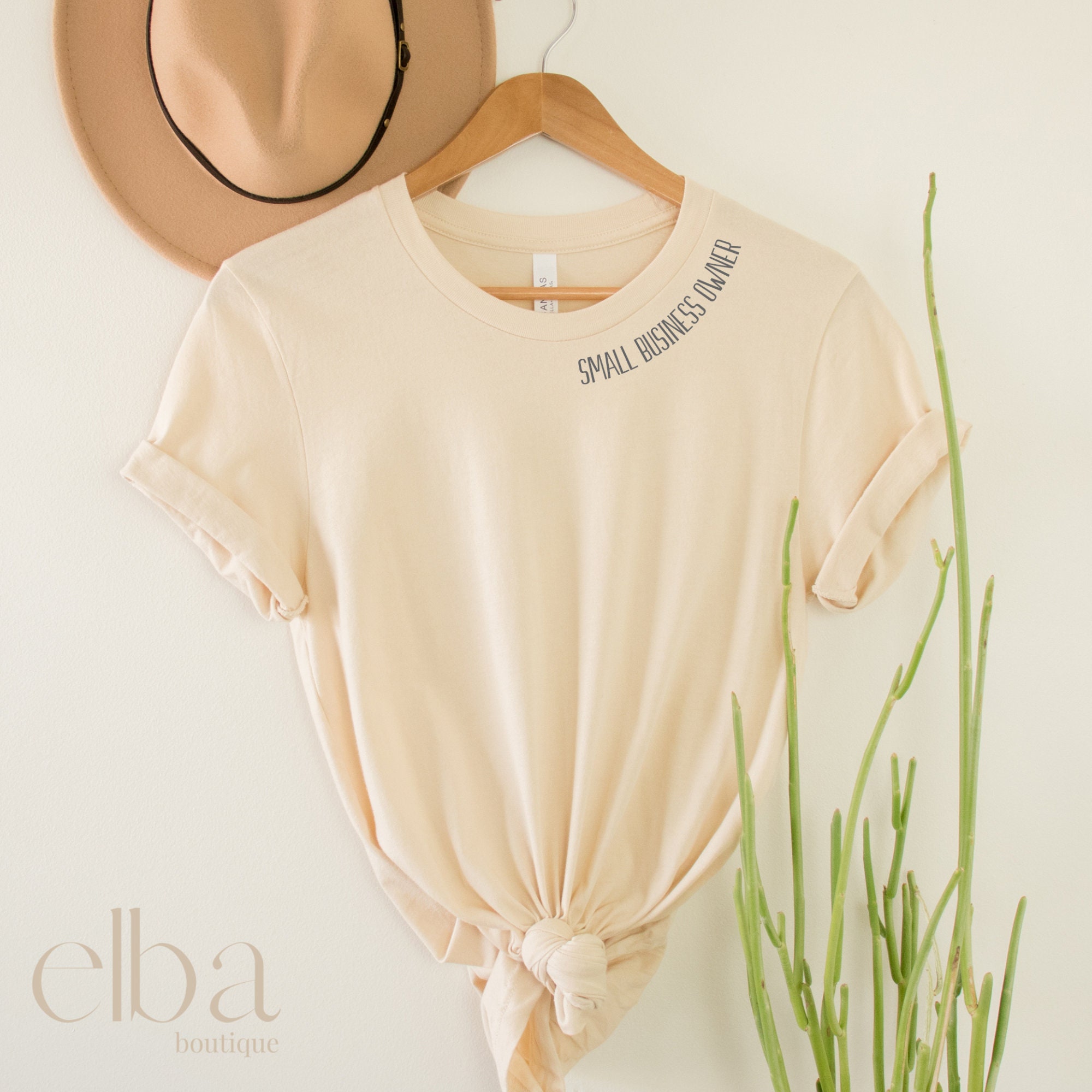 Small Business Owner Shirt Women's T-Shirts Minimalist | Etsy