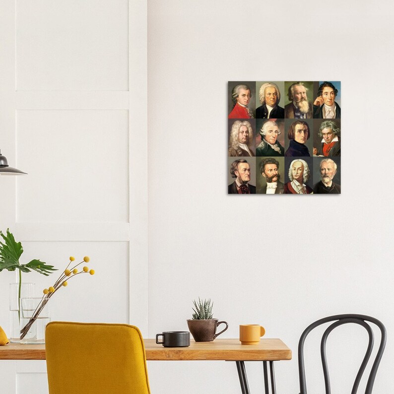 12 Classical Composers Portraits Poster - Etsy