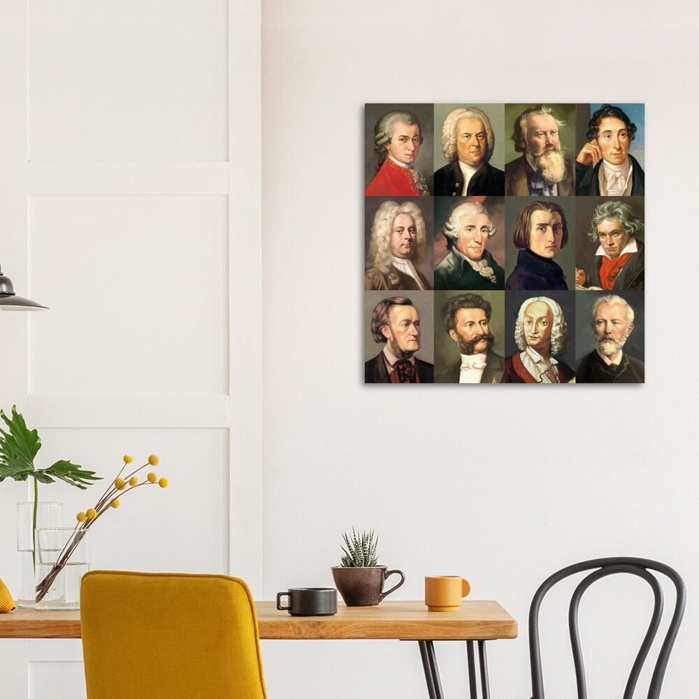12 Classical Composers Portraits Poster - Etsy