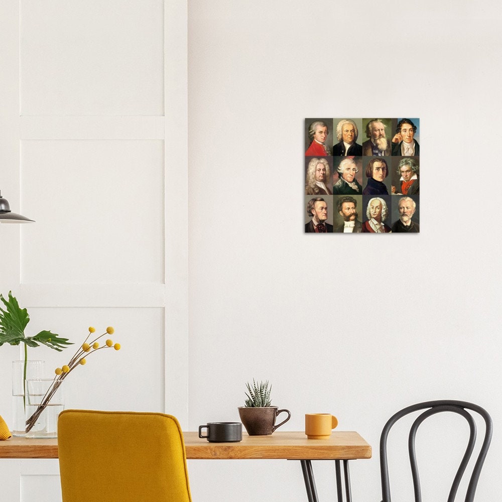 12 Classical Composers Portraits Poster - Etsy