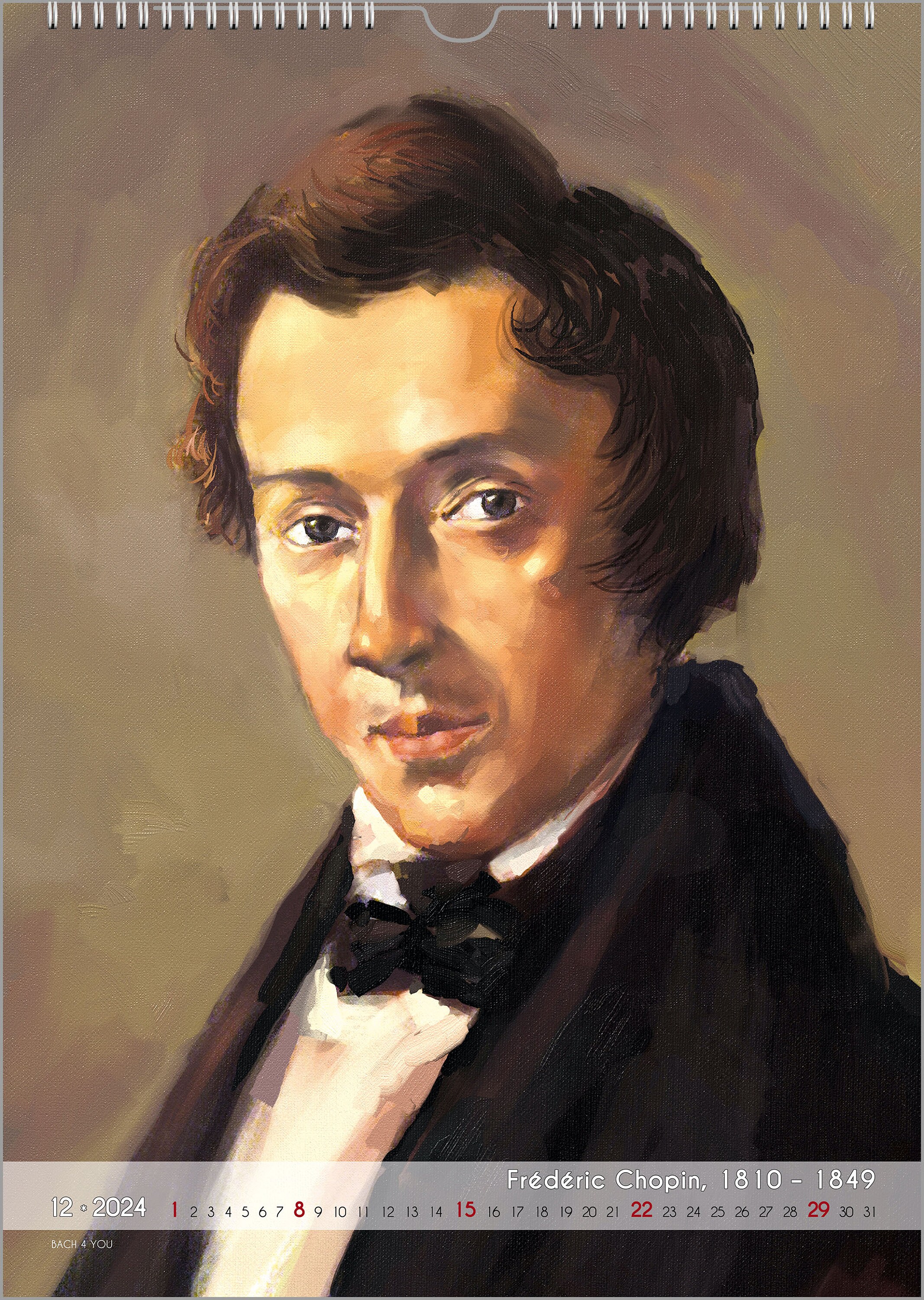 The Composers Calendar, a Music Calendar 2024: Classical Portraits DIN ...