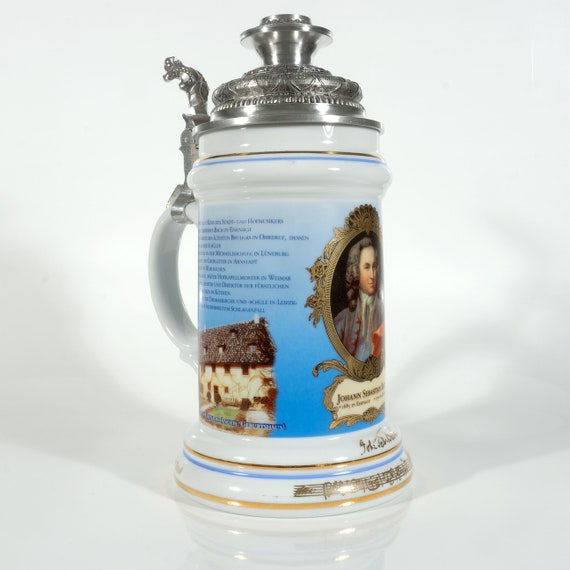 Johann Sebastian Bach Beer Stein From 2000 250th Anniversary - Etsy