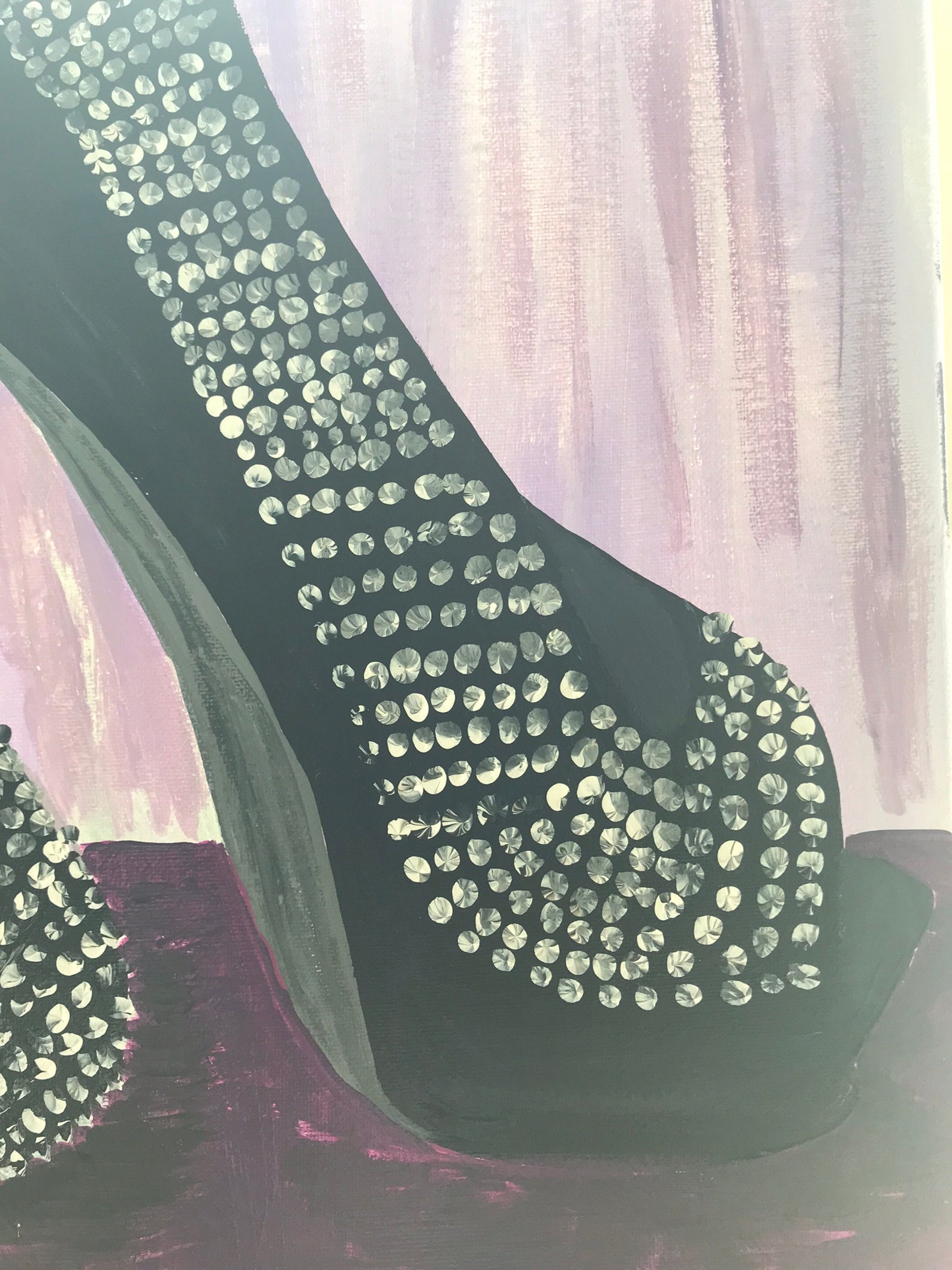 Your High Heels Personalized on Canvas 16x20 in Size - Etsy