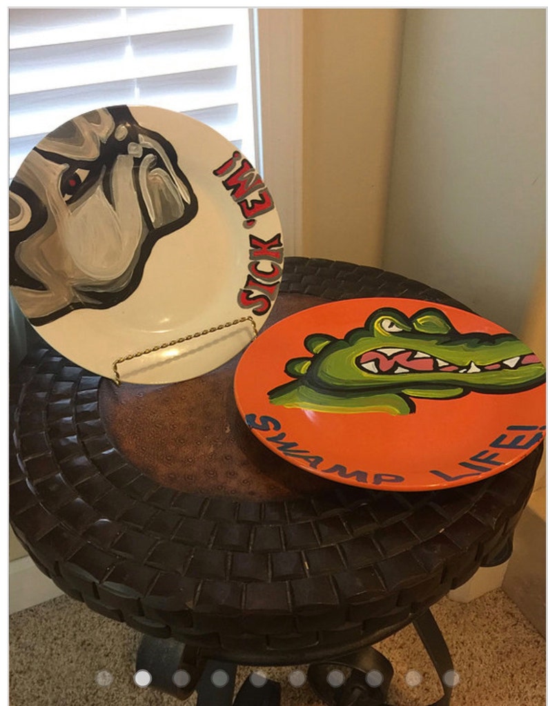 Florida Gators UF Hand Painted Plate SPORTS - Etsy