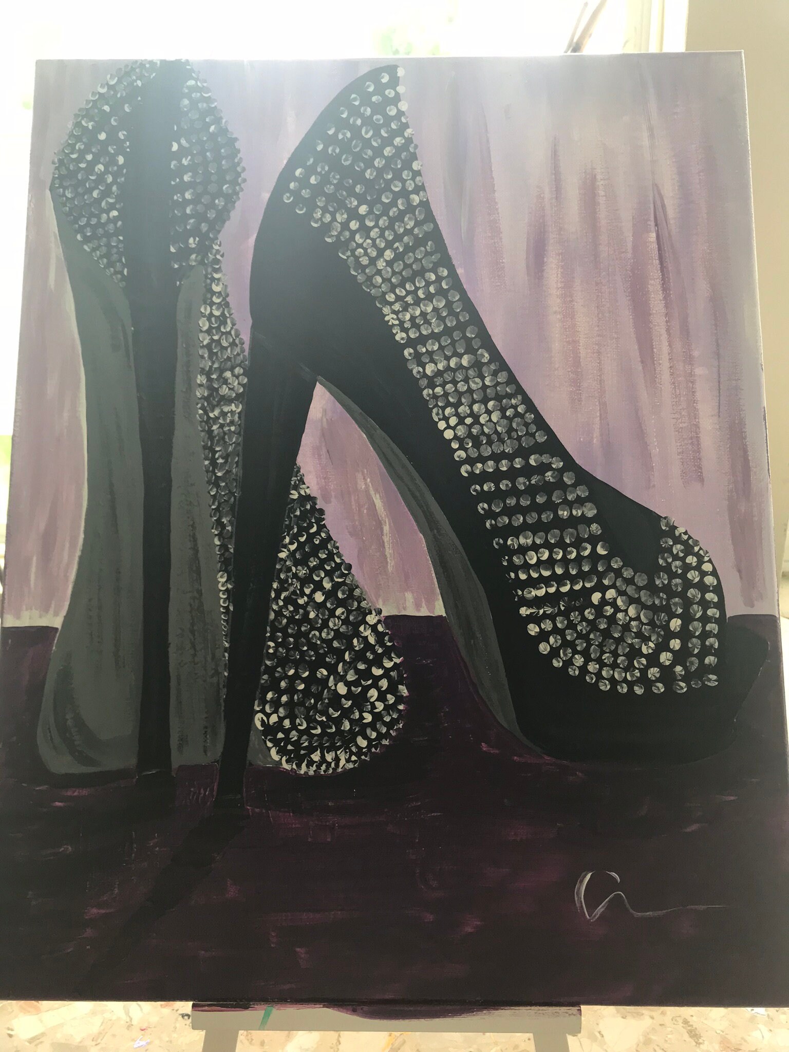 Your High Heels Personalized on Canvas 16x20 in Size - Etsy