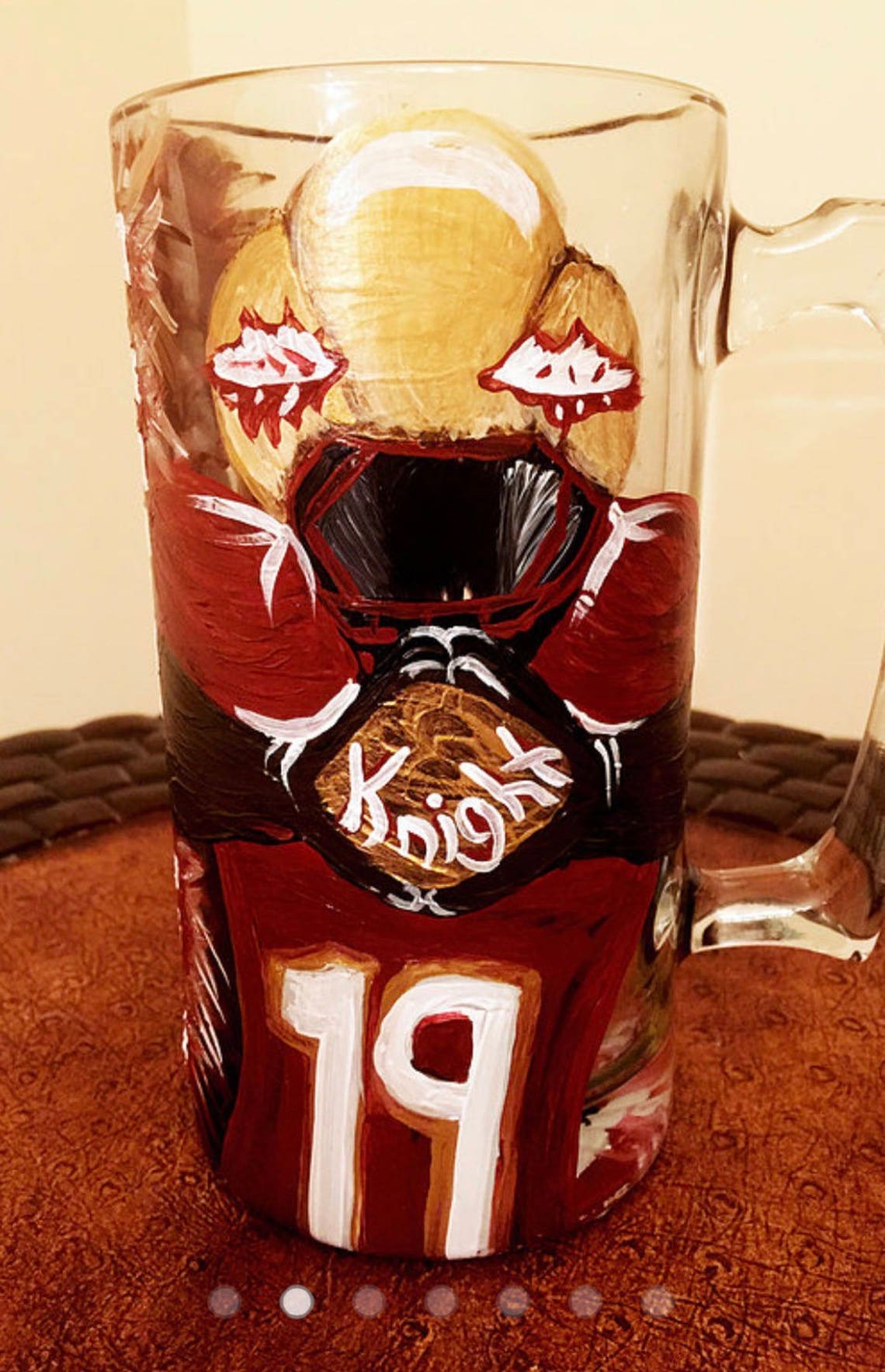 FLORIDA STATE Seminoles FSU Hand Painted Glass Mug Sports - Etsy