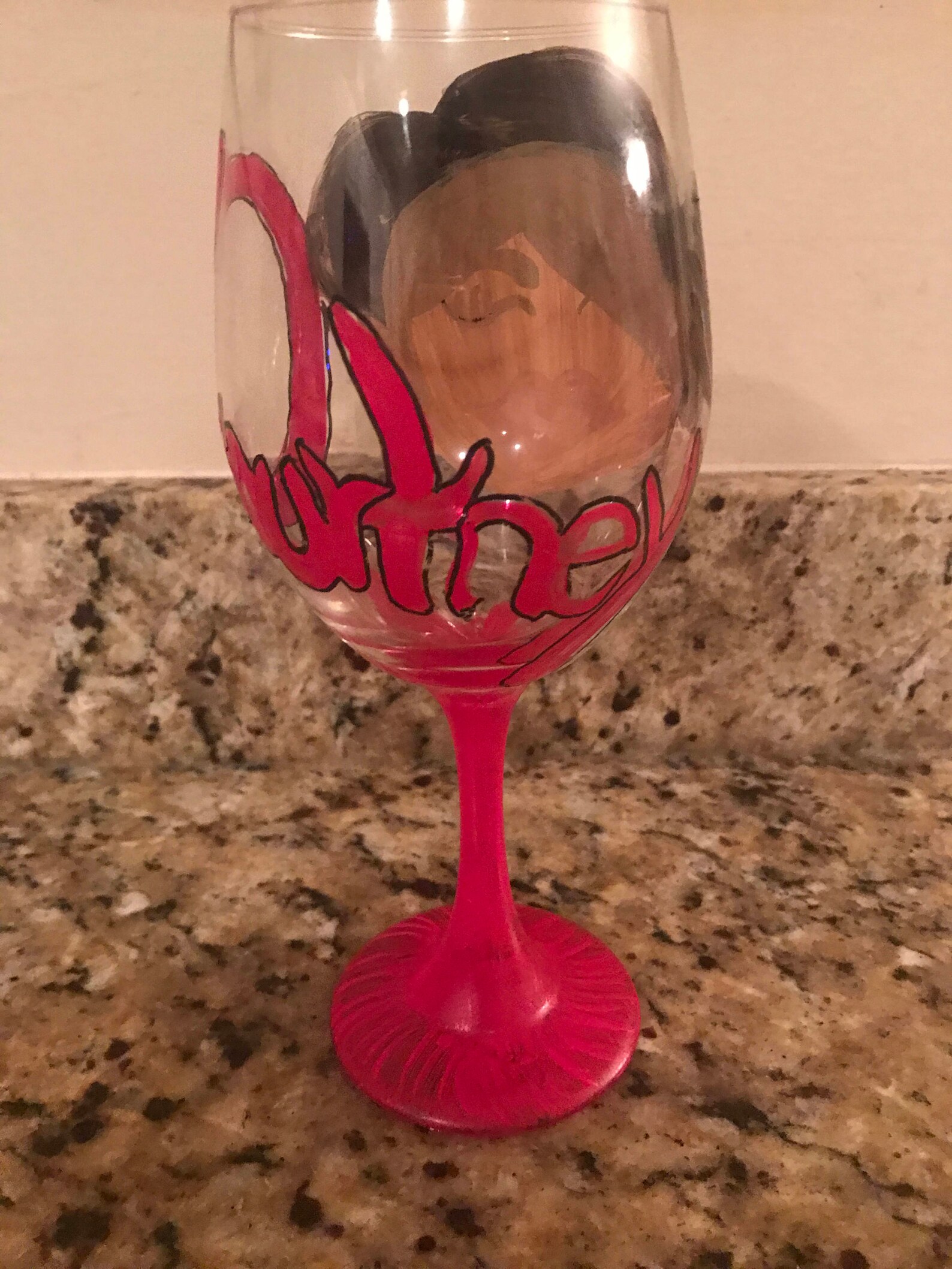CHARACTER DIVA Glass Hand Painted Personalized Customized - Etsy