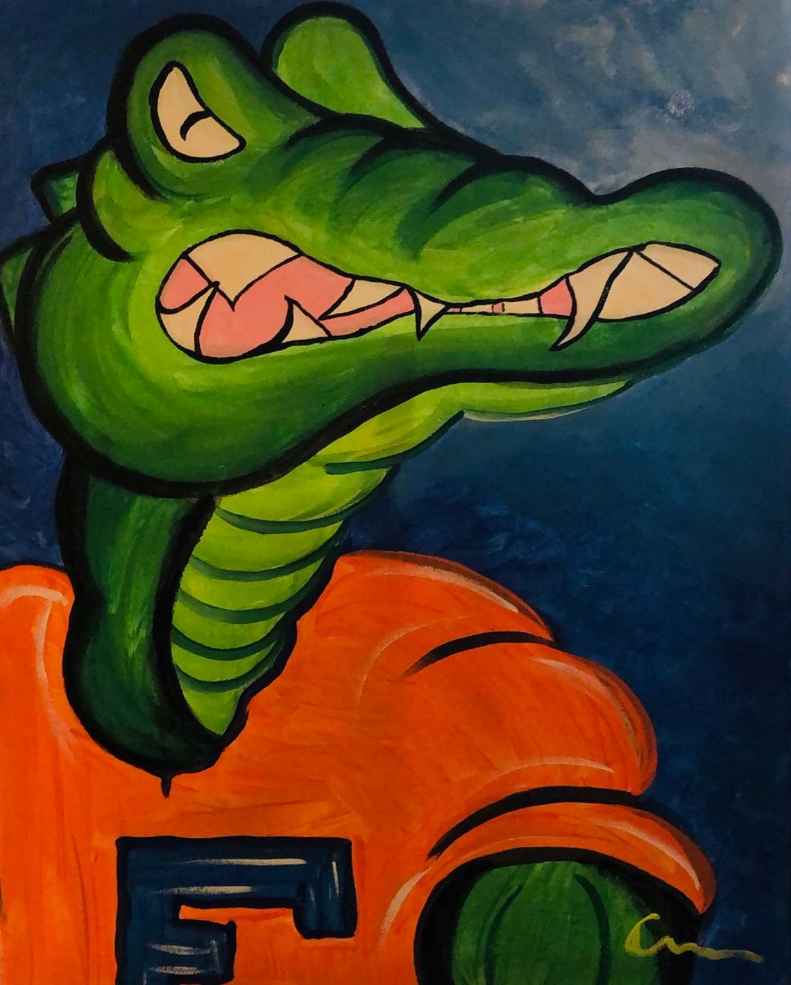 UF University of Florida Gators 16x20 Canvas Orginal Art - Etsy