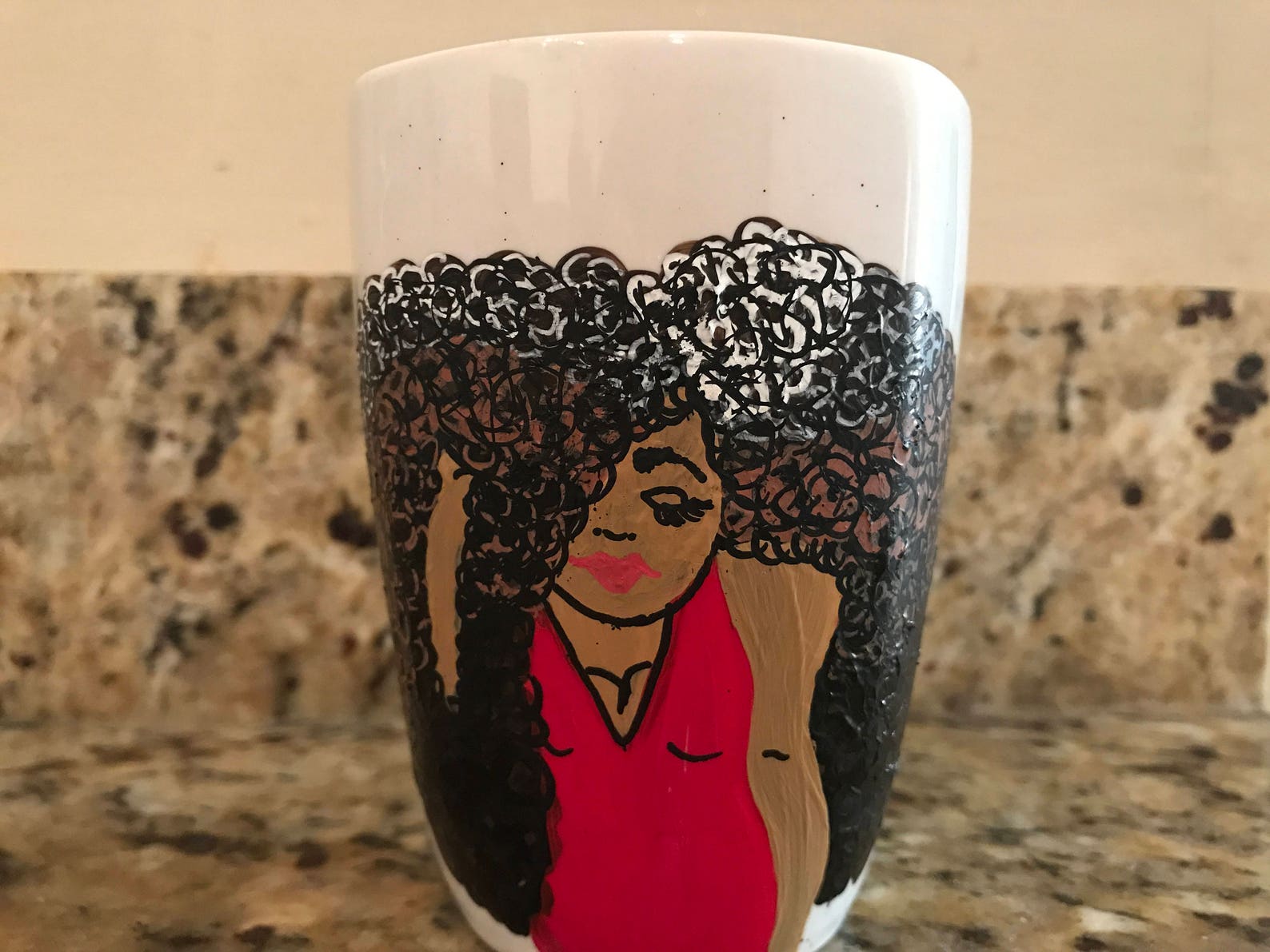 Character Hand Painted Coffee Cup CUSTOMIZED PERSONALIZED - Etsy