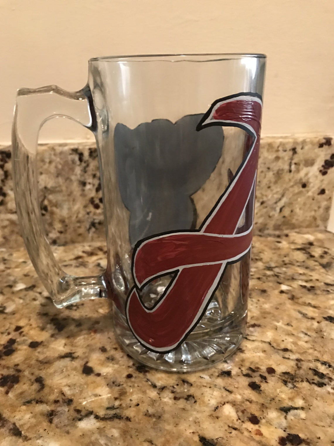 ALABAMA BAMA Roll Tide Glass Mug Personalized SPORTS - Etsy