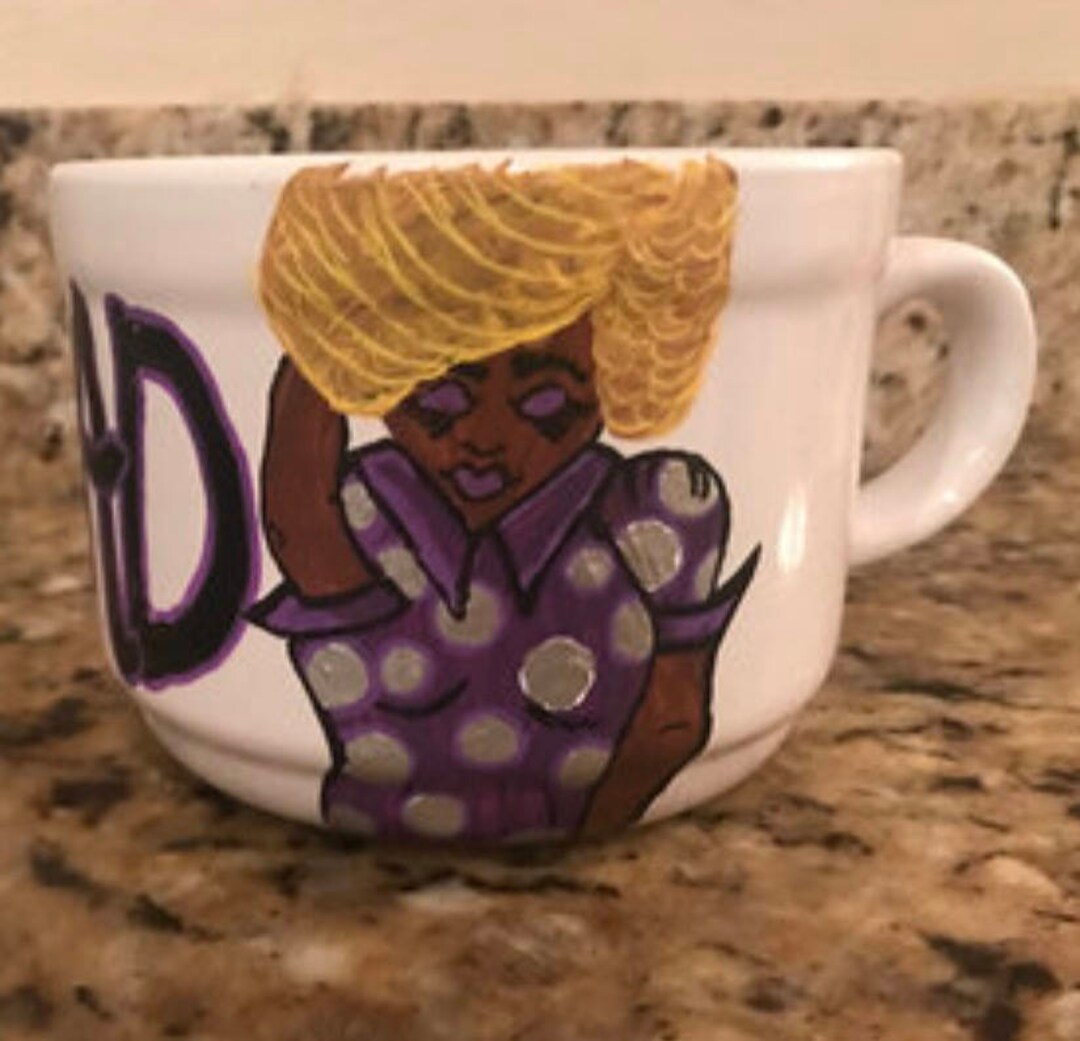 Diva Coffee Mug Hand Painted - Etsy