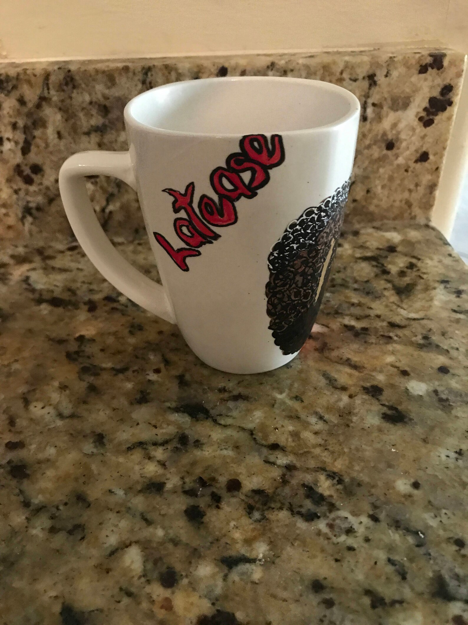 Character Hand Painted Coffee Cup CUSTOMIZED PERSONALIZED - Etsy