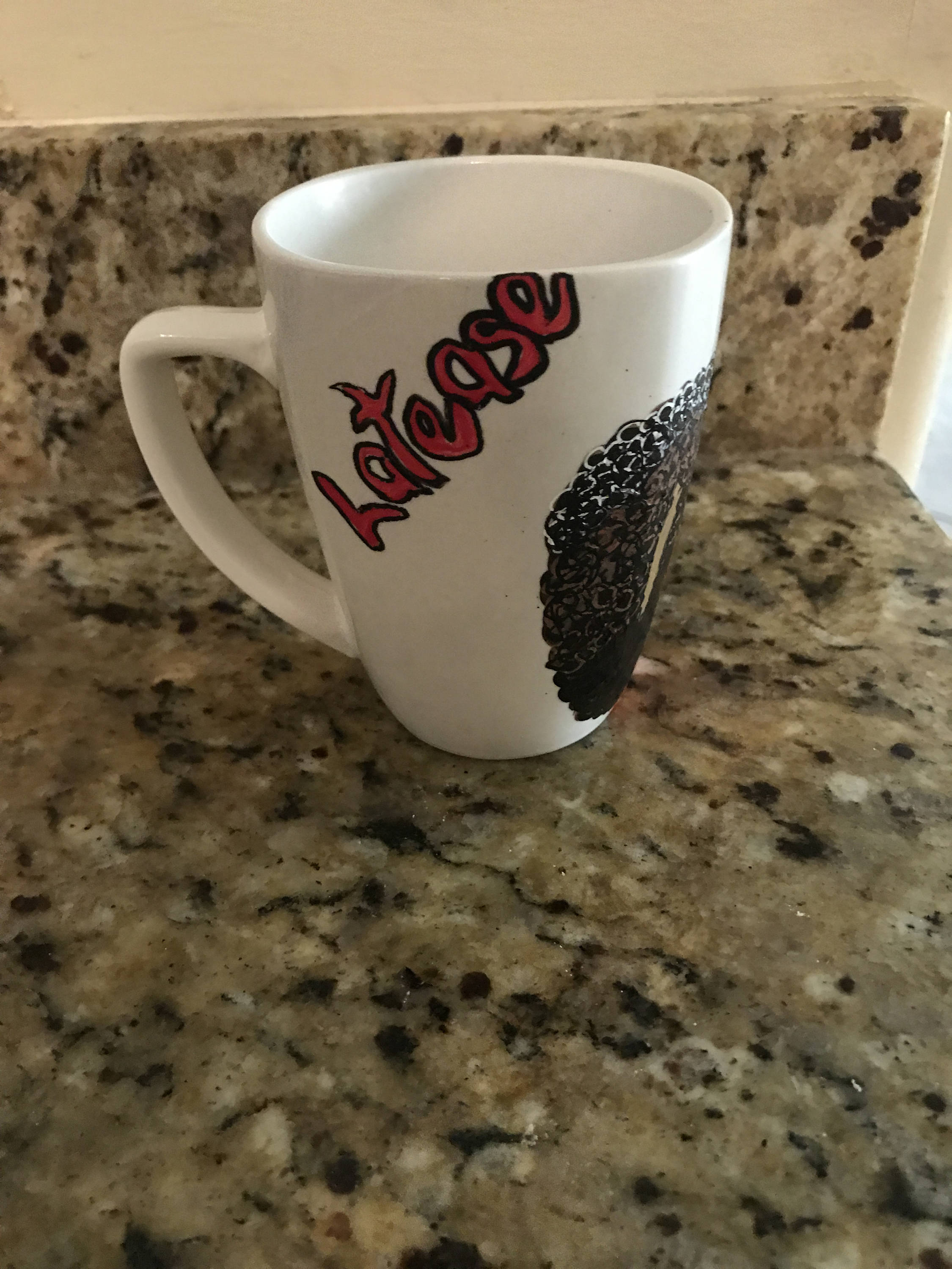 Character Hand Painted Coffee Cup CUSTOMIZED PERSONALIZED - Etsy