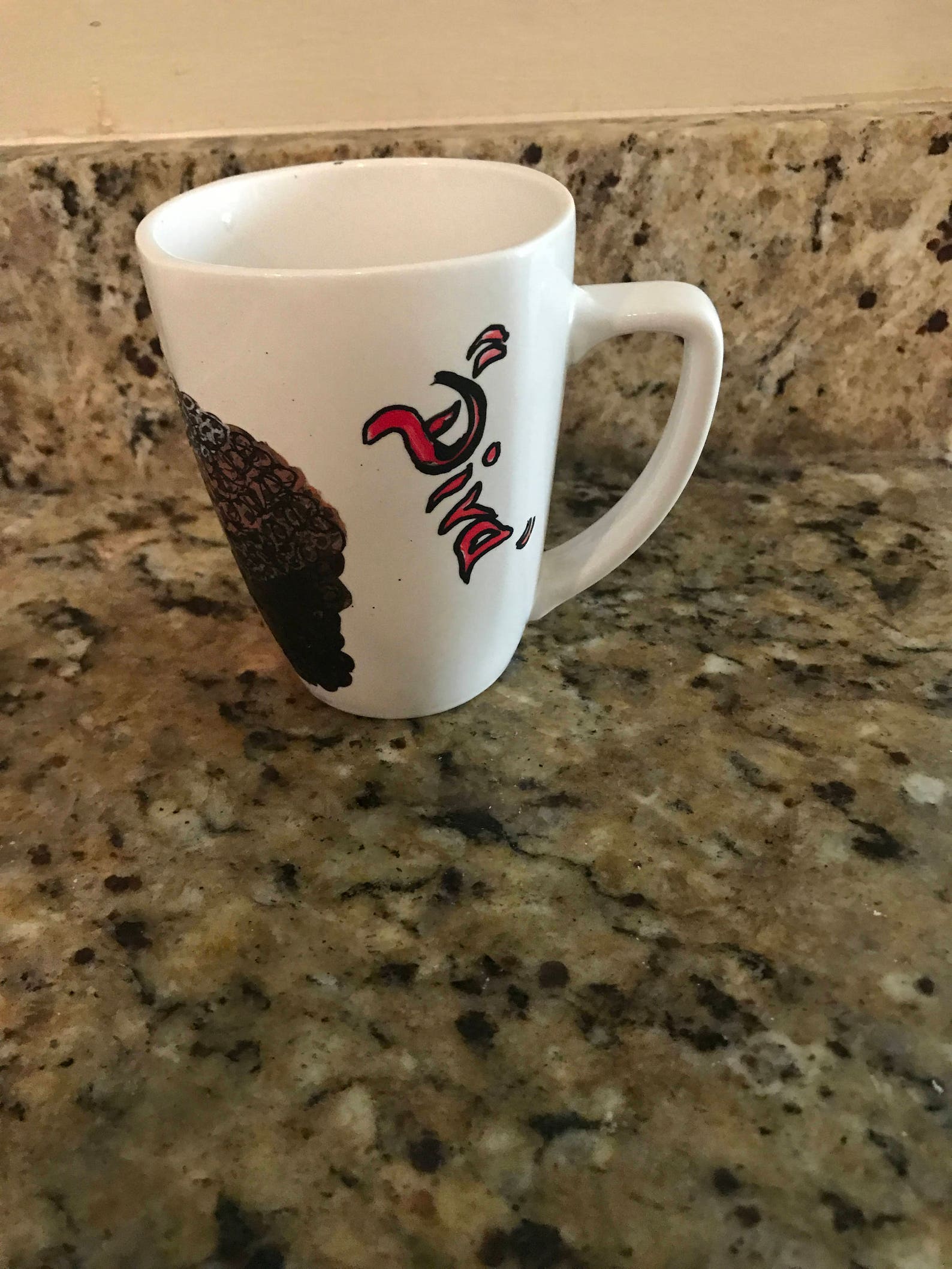 Character Hand Painted Coffee Cup CUSTOMIZED PERSONALIZED - Etsy