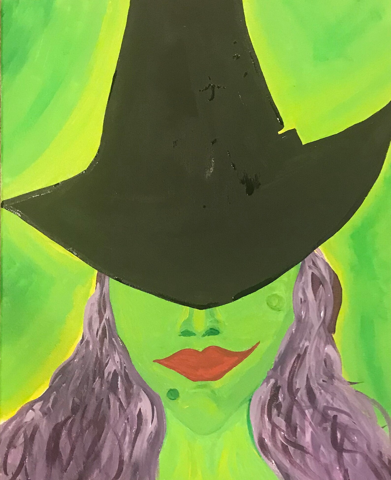 Wicked Inspired Acrylic Canvas Painting 16x20 - Etsy