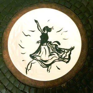 Dancing Ballerina Hand Painted Plate - Etsy