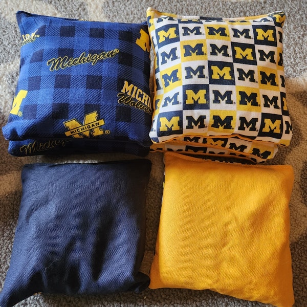 University of Michigan Cornhole Bags - Etsy