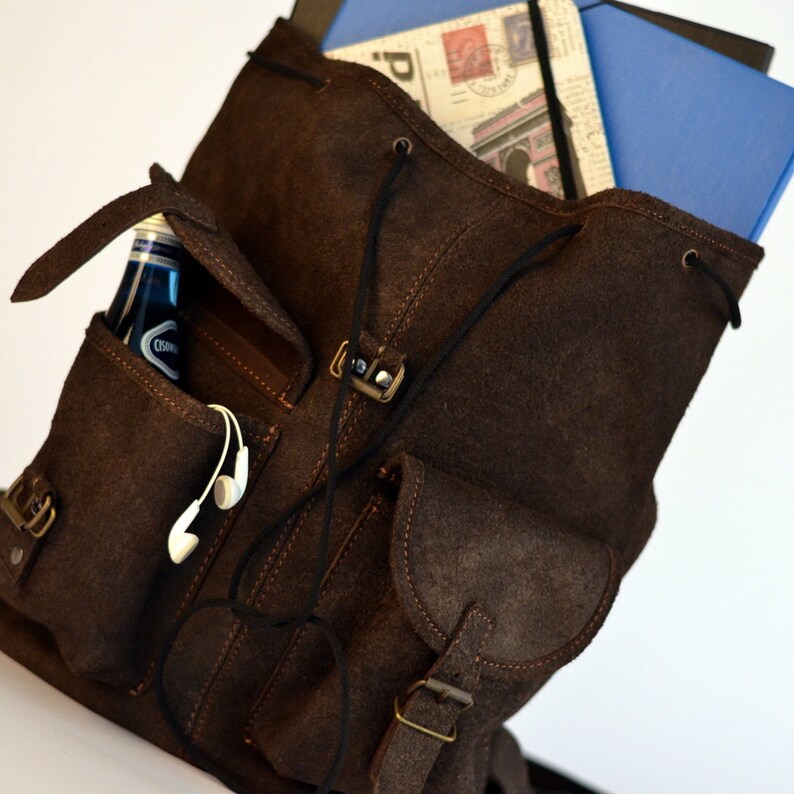 Classic Leather Backpack Hand-crafted Perfect Gift | Etsy