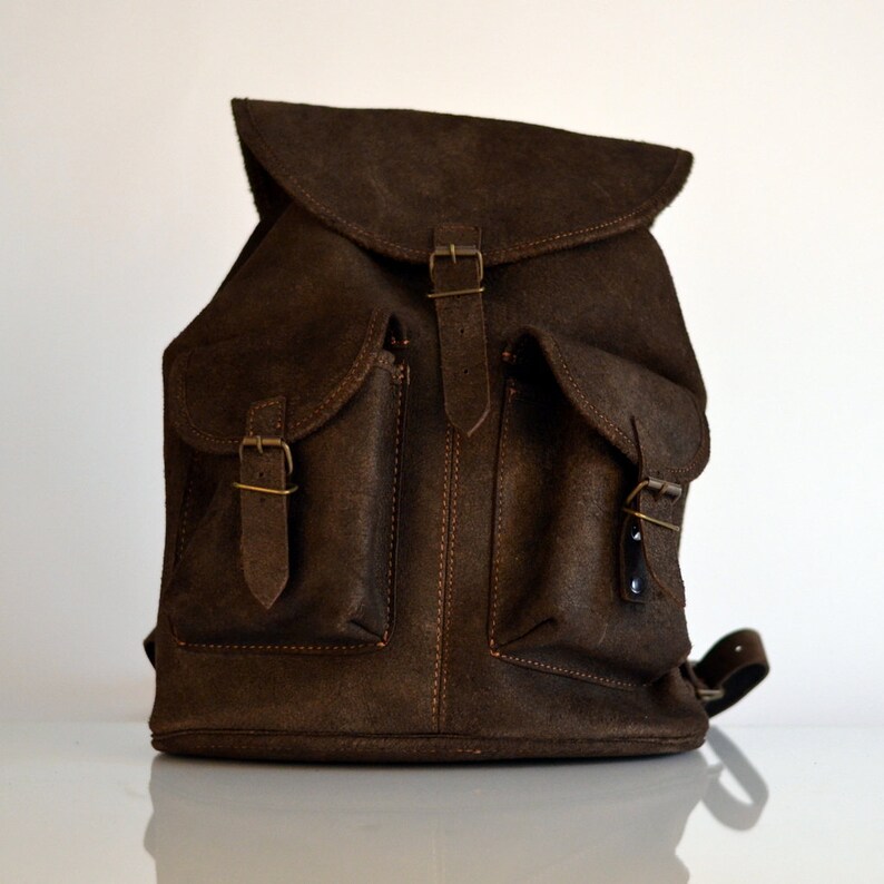 Classic Leather Backpack Hand-crafted Perfect Gift | Etsy
