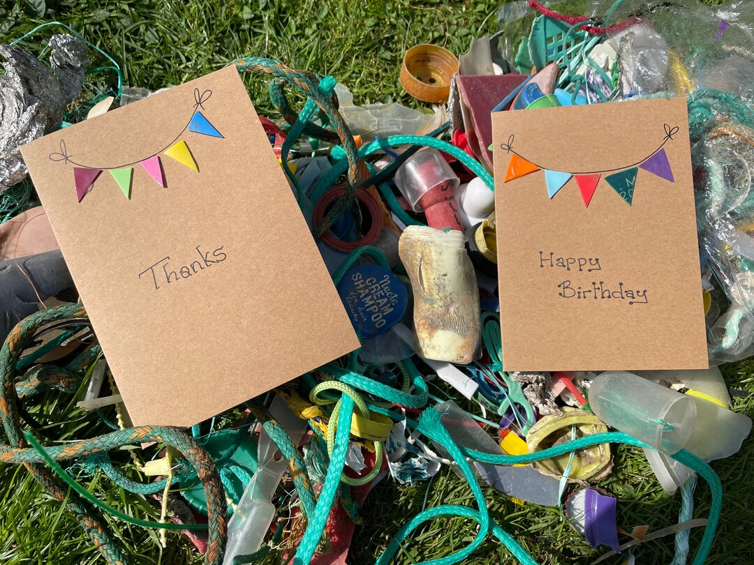Ocean Plastic Eco Recycled Greetings Card. Plastic Collect - Etsy