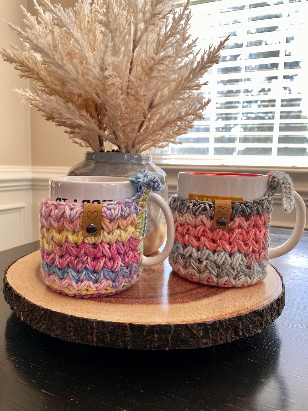 Handmade Mug Cozy | Crochet Mug Holder | Coffee Mug Wrap | Hot Cocoa ...
