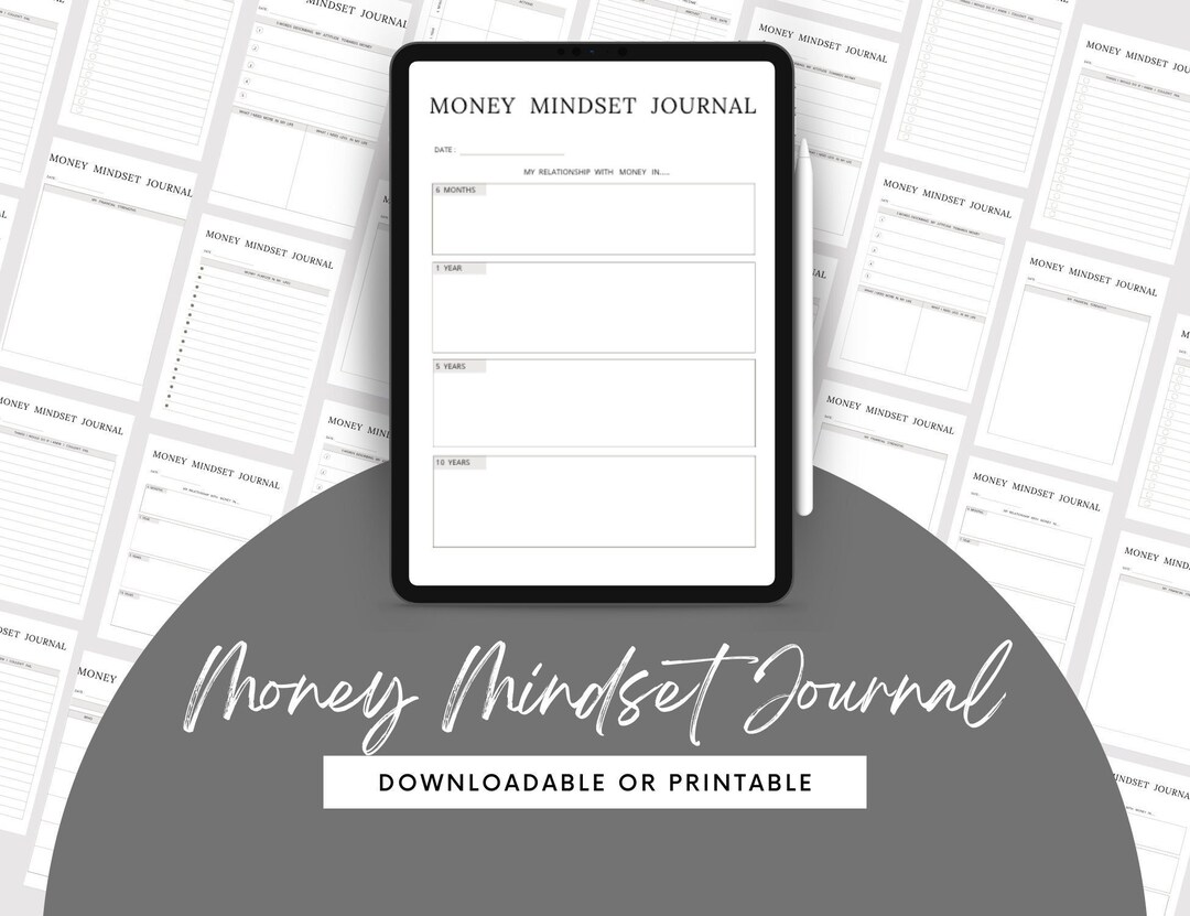 Money Mindset Journal | Personal Growth Journal | Finance Planner ...
