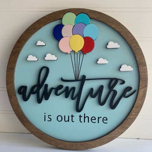 Adventure is Out There Wooden Sign | Etsy