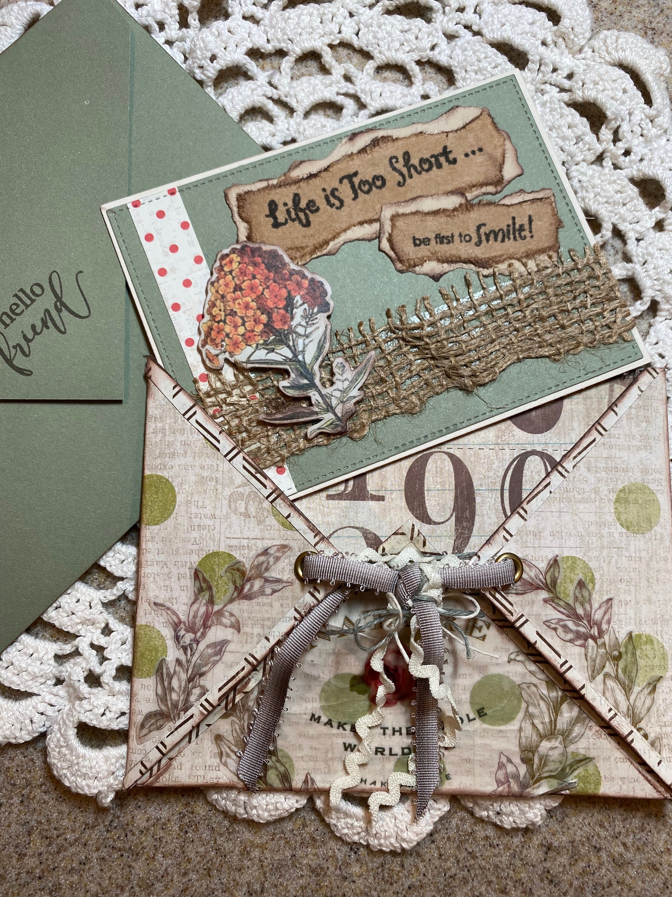 Life is Too Short Be First to Smile Unique Pocket Handmade ...