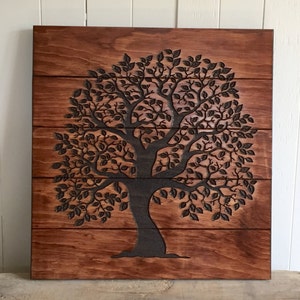 Tree of Life Wooden Sign, Tree Wall Hanging, Laser Engraved Wooden Sign ...