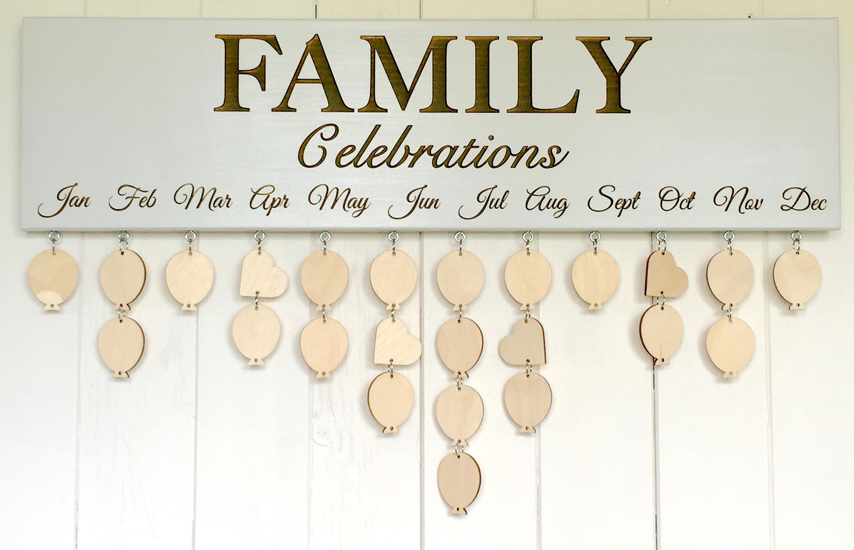 Family CELEBRATIONS Calendar Board