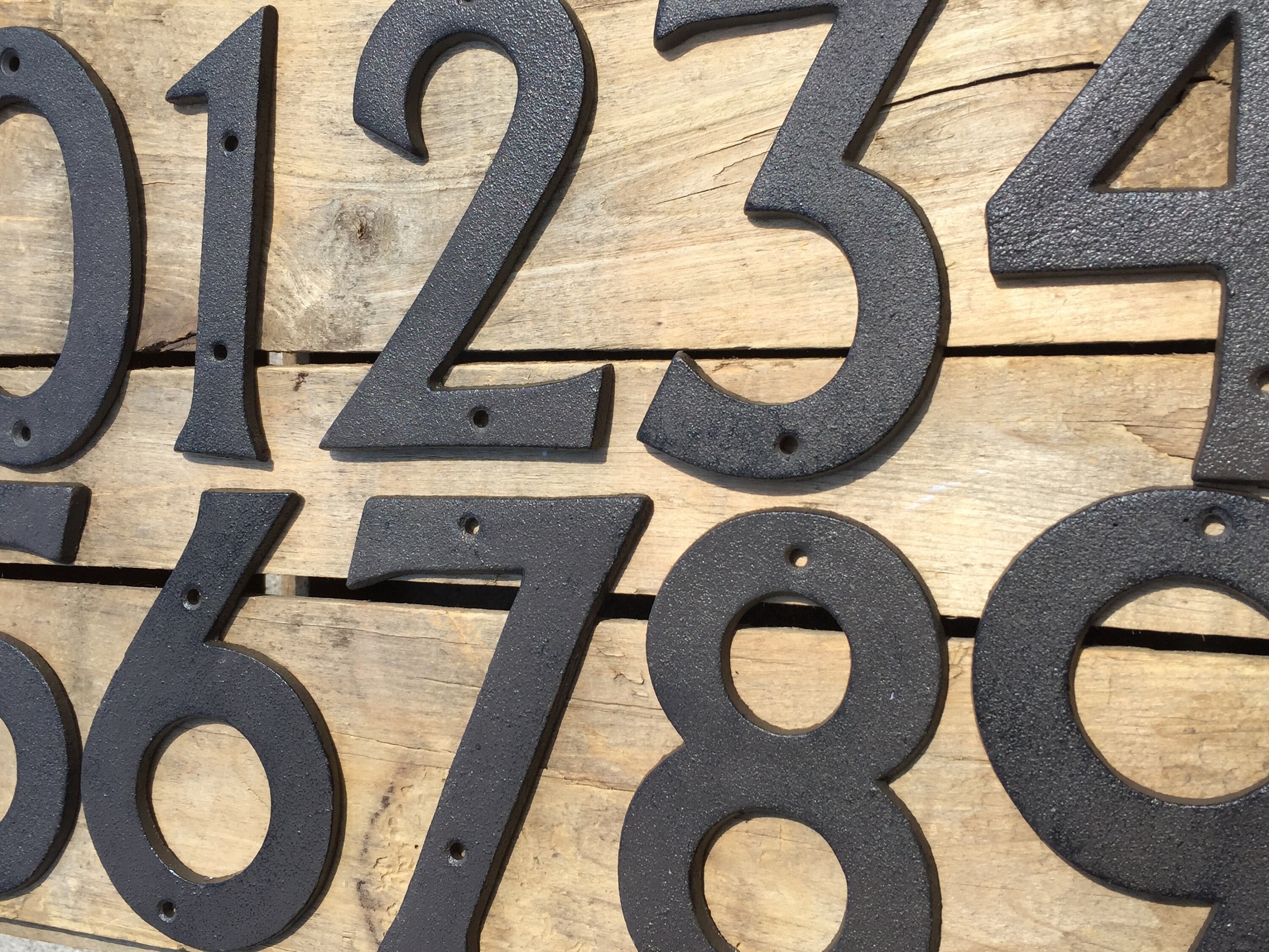 Cast Iron House Numbers Cast Iron House Numbers