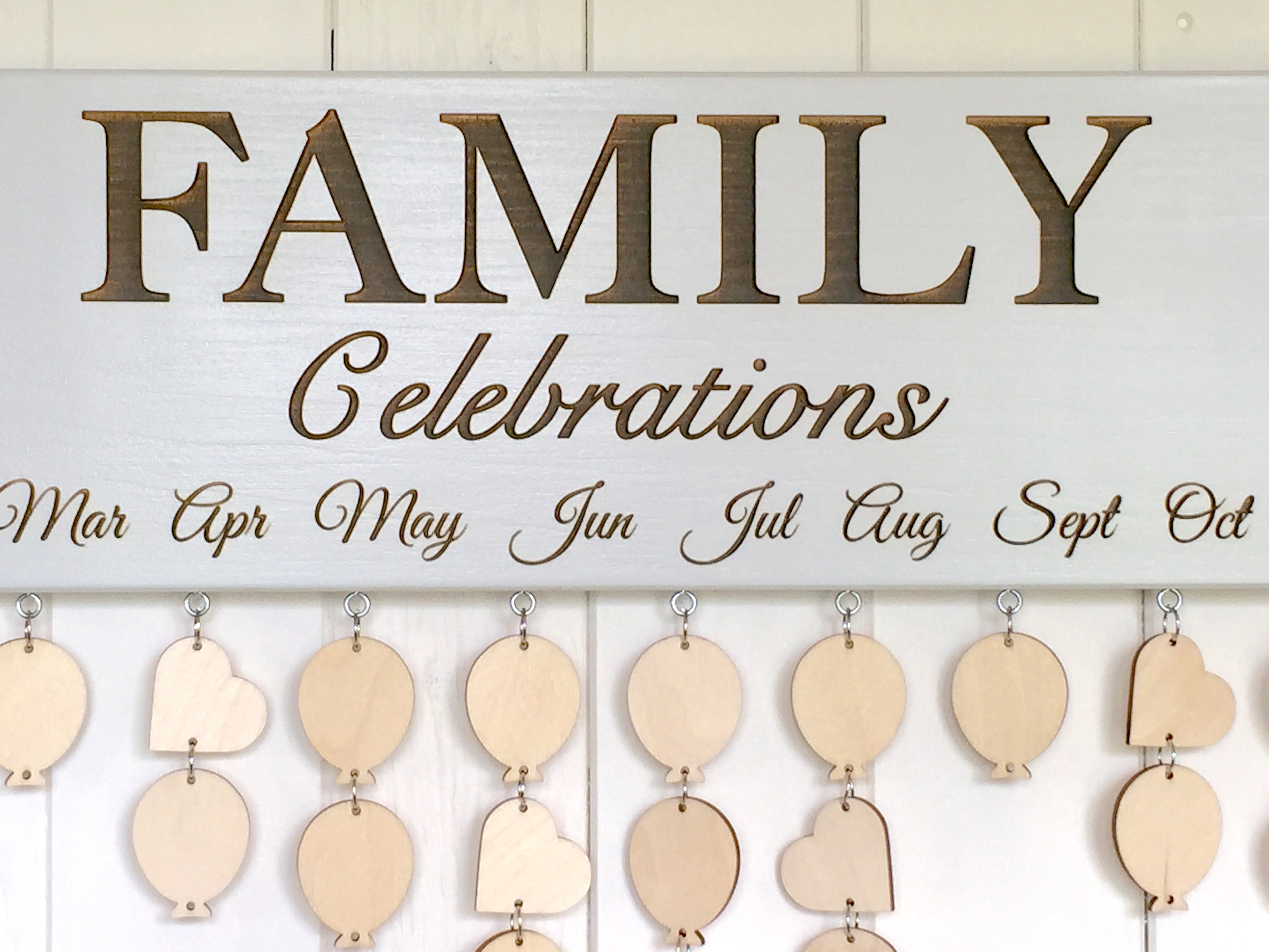 Family CELEBRATIONS Calendar Board