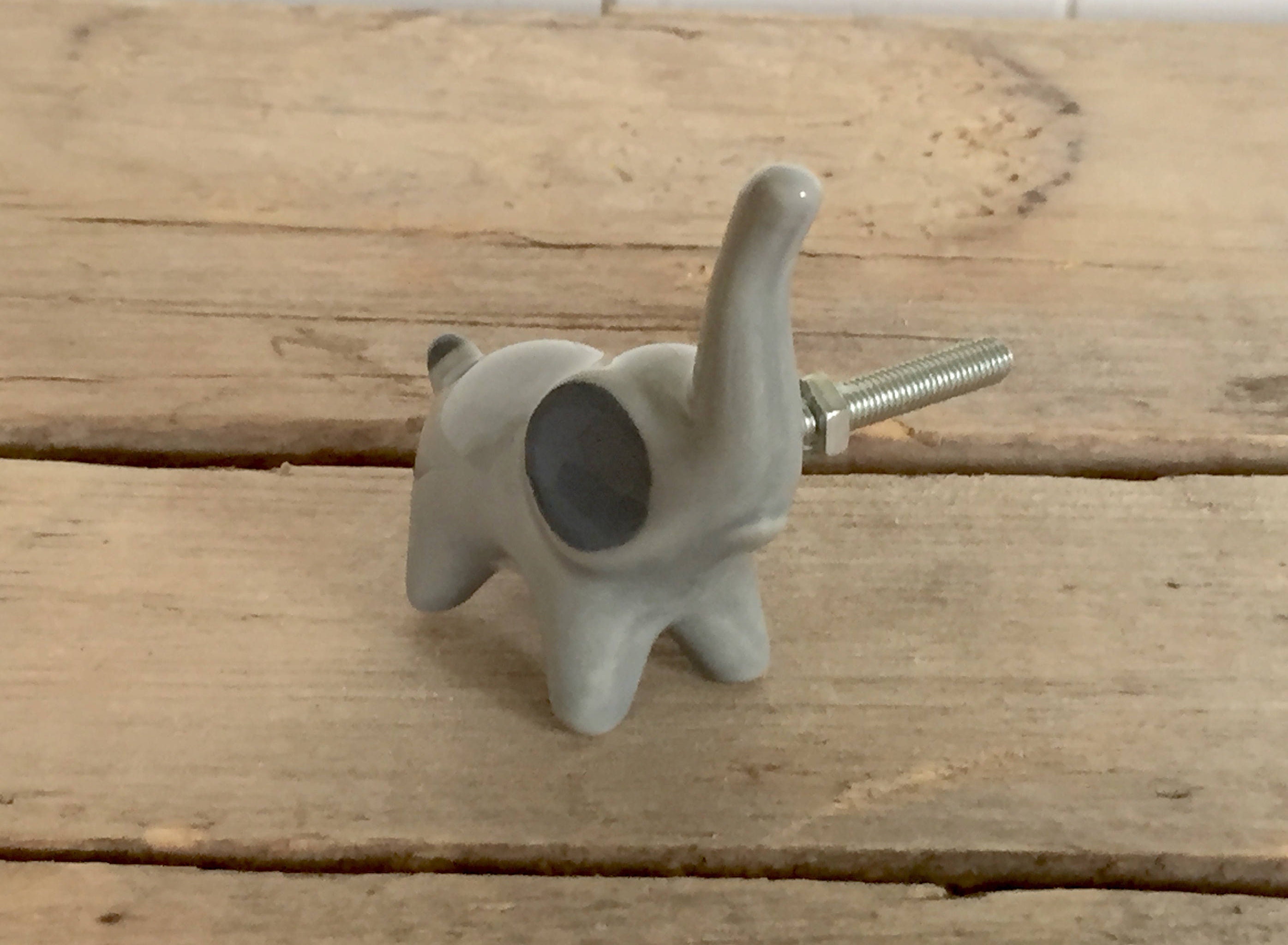 Elephant Shaped Ceramic Drawer Knob