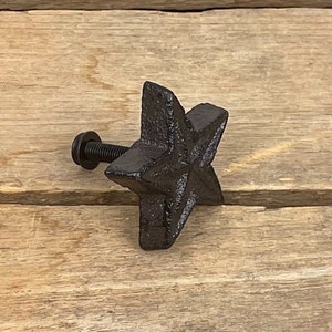 Cast Iron Star Shaped Knobs Cast Iron Star Drawer Knobs - Etsy