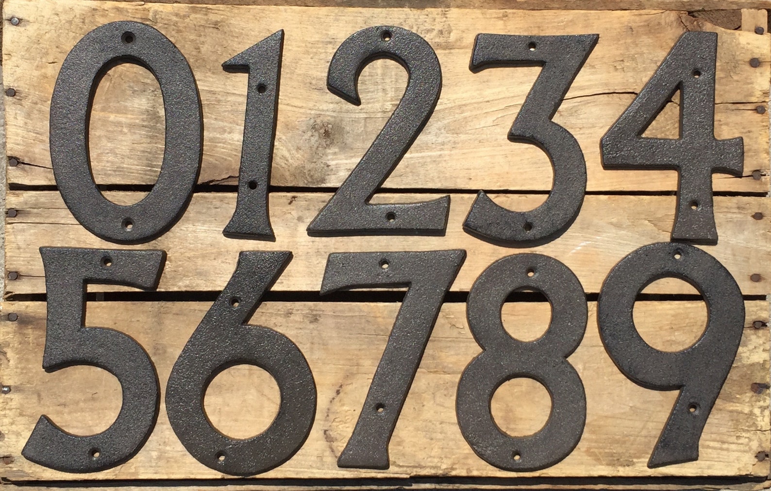 Cast Iron House Numbers, Cast Iron Numbers, Cast Iron Address Numbers ...