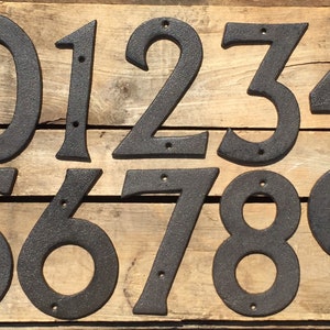 Cast Iron House Numbers, Cast Iron Numbers, Cast Iron Address Numbers ...