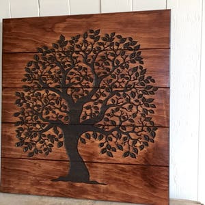 Tree of Life Wooden Sign, Tree Wall Hanging, Laser Engraved Wooden Sign ...