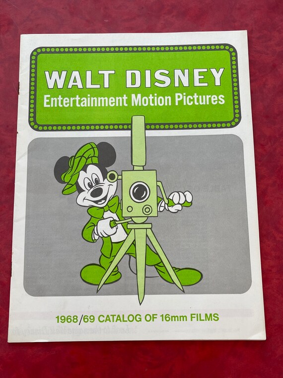 1968-69 Walt Disney Entertainment Motion Pictures Catalog of | Etsy