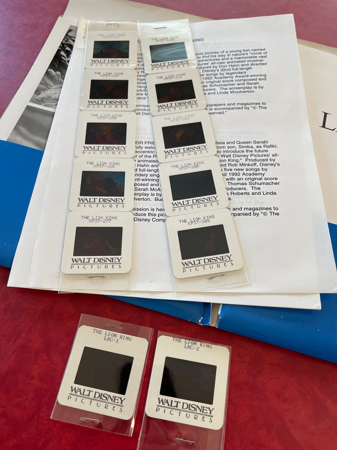 Walt Disneys the Lion King Film Movie Press Kit Media Folder - Etsy