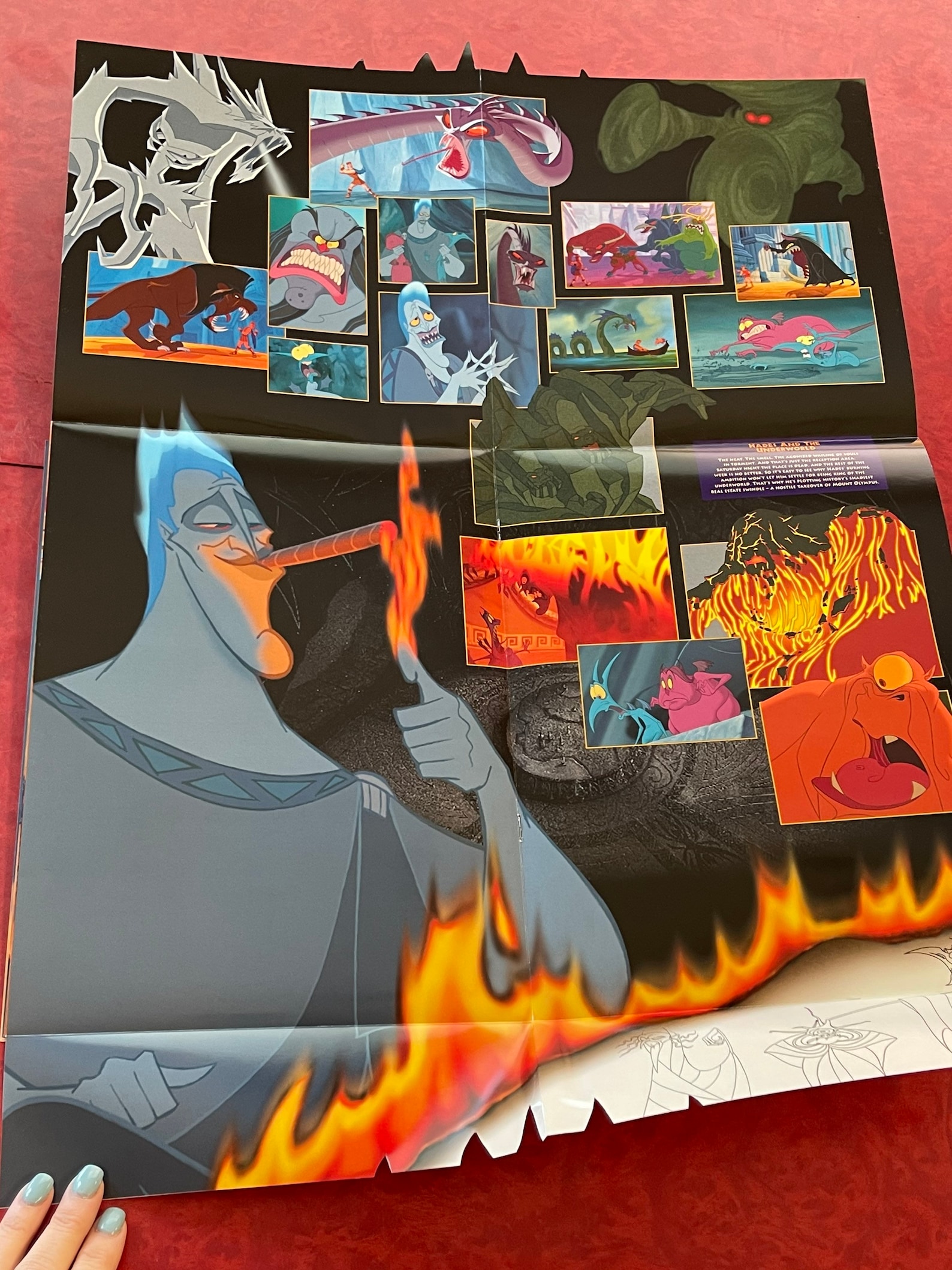 Walt Disneys Hercules Movie Fold Out Press Kit Media Folder 1997 - Etsy