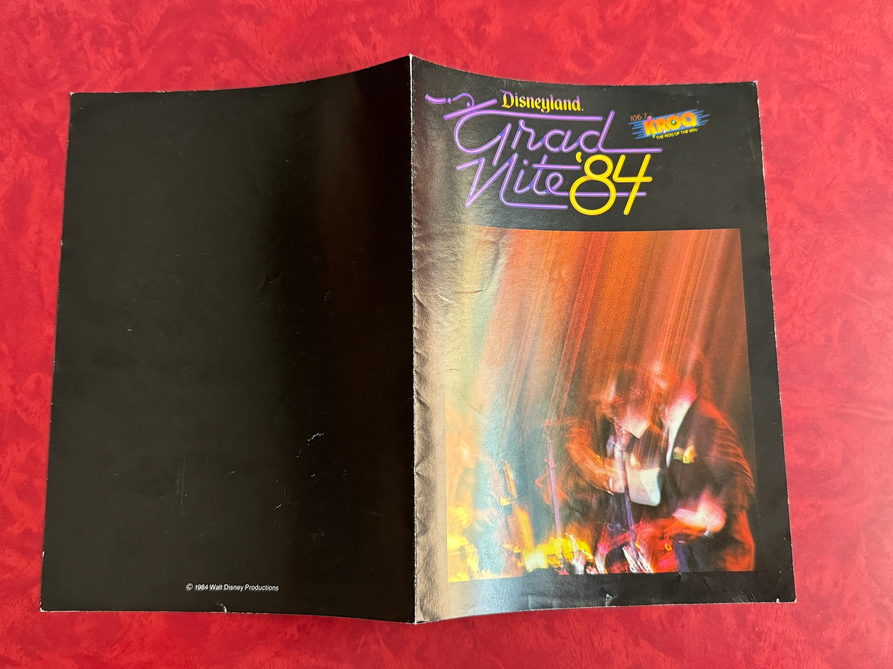 1984 Disneyland Grad Nite Guide Night Booklet Brochure Flyer Photo ...