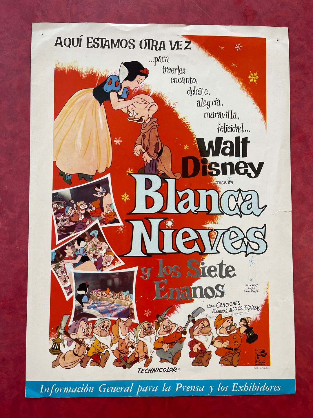 Walt Disney’s Snow White and the Seven Dwarfs Spanish Blanca Nieves Y ...