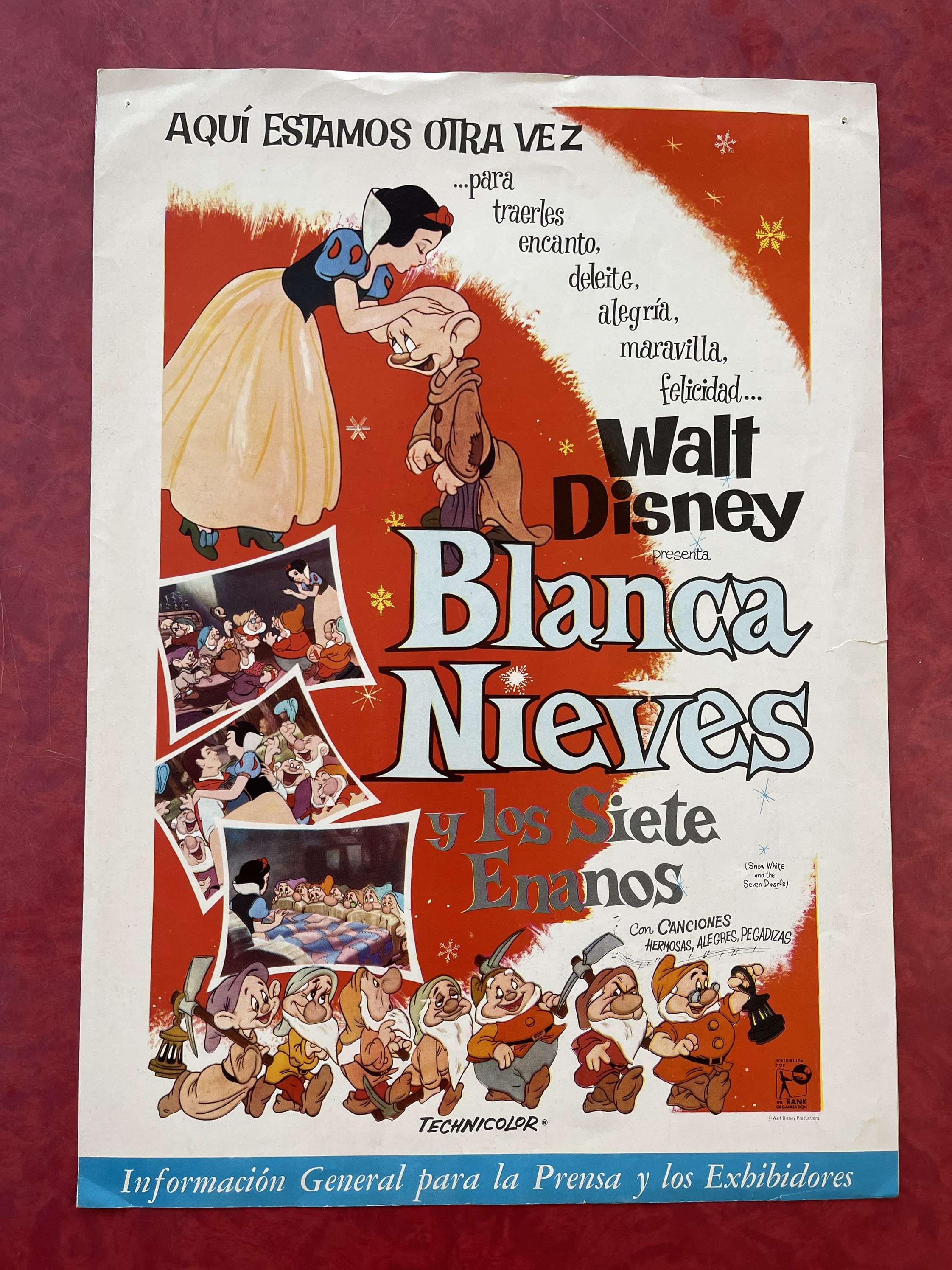 Walt Disneys Snow White and the Seven Dwarfs Spanish Blanca Nieves Y ...