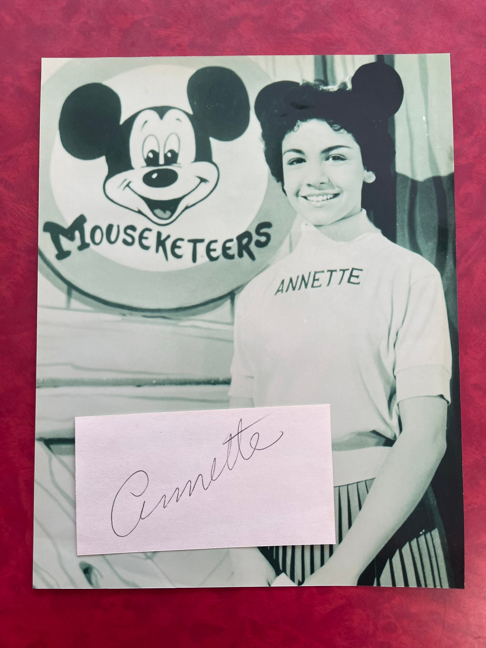 Walt Disney’s Mickey Mouse Club Mousketeer Annette Funicello 8x10 ...