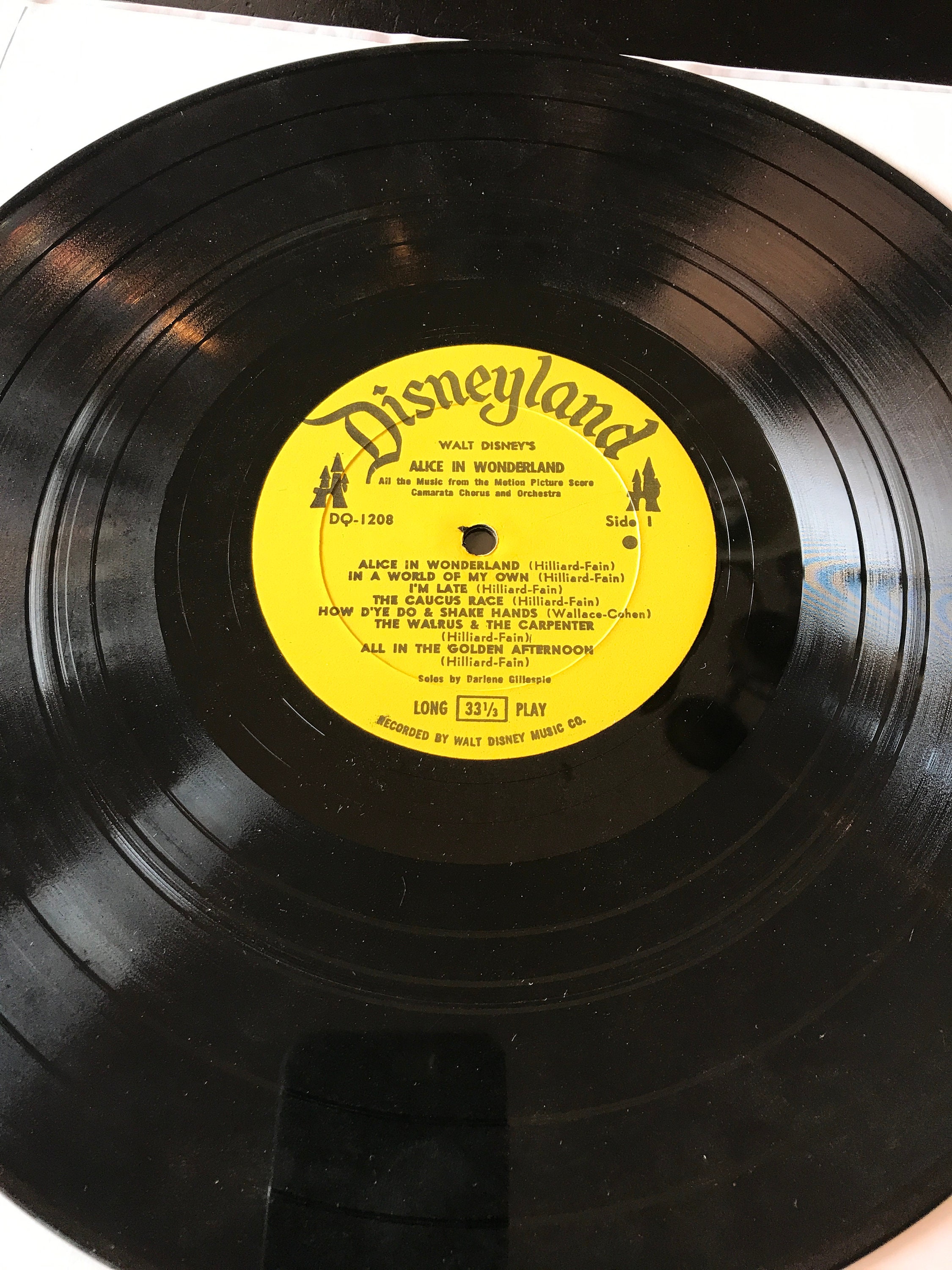 Disneyland Records Walt Disney's Alice in Wonderland Record - Etsy