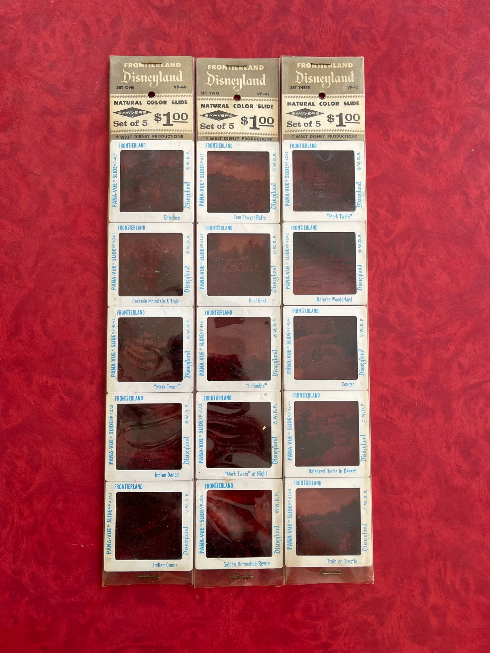 Vintage Disneyland Frontierland Slides Unopened - Etsy