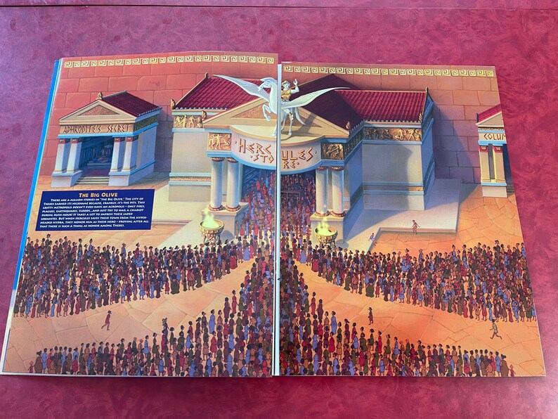 Walt Disneys Hercules Movie Fold Out Press Kit Media Folder 1997 - Etsy