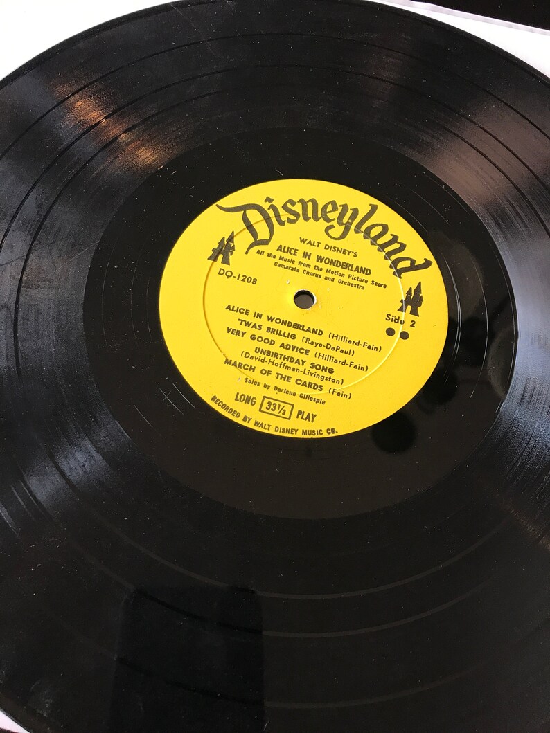 Disneyland Records Walt Disney's Alice in Wonderland Record - Etsy UK