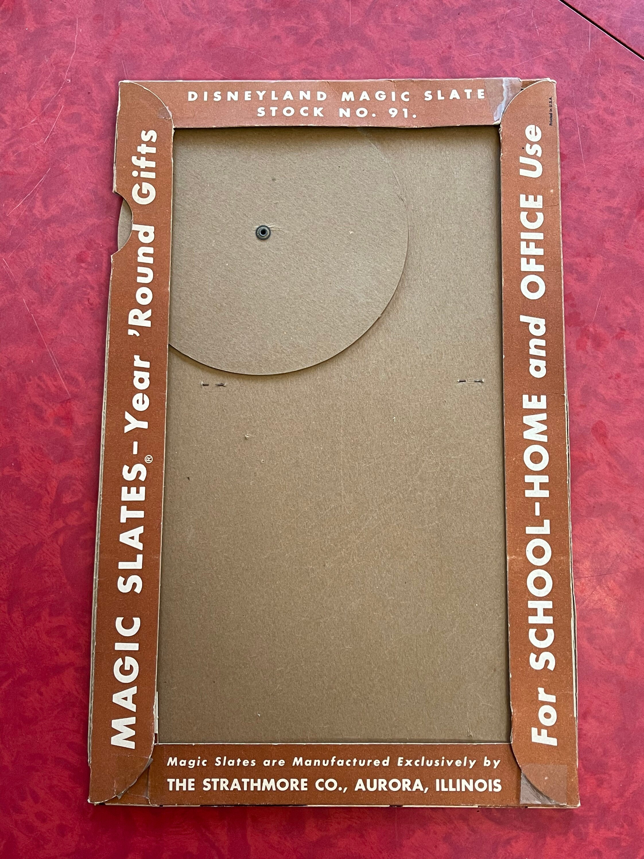 Vintage Disneyland Magic Slate Paper Saver Souvenir Spinning TV - Etsy